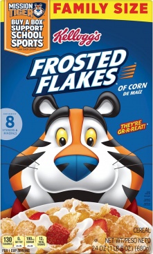 Kellogg's Frosted Flakes Breakfast Cereal Family Size 615g - American ...