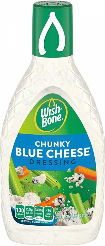 Wish-Bone Chunky Blue Cheese Salad Dressing 15fl oz 444ml WishBone ...