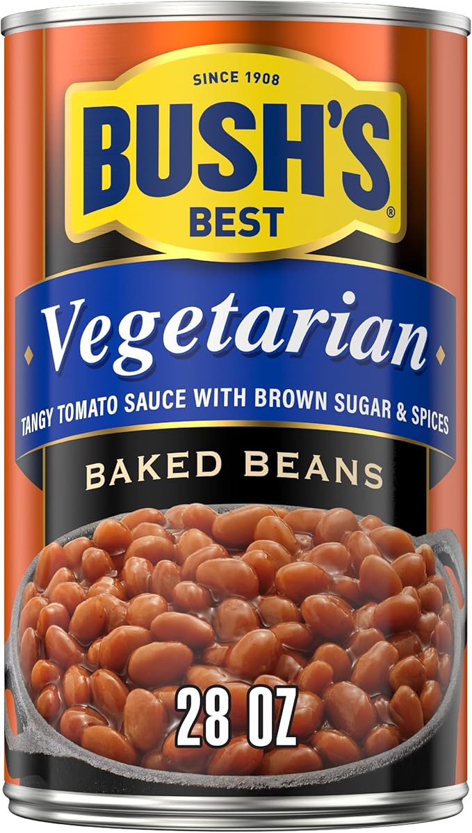 Bush's Best Vegetarian Baked Beans 794g 28oz Large Tin - American Food ...