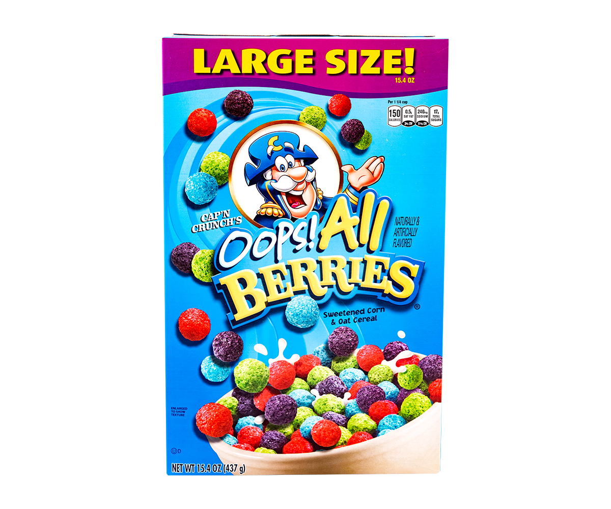 Quaker Captain Crunch Oops - All Berries Cereal 392g-Large Size ...