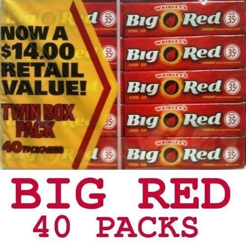 Wrigleys Big Red Cinnamon Chewing Gum 40 Packs 200 Ct Case Buy ...