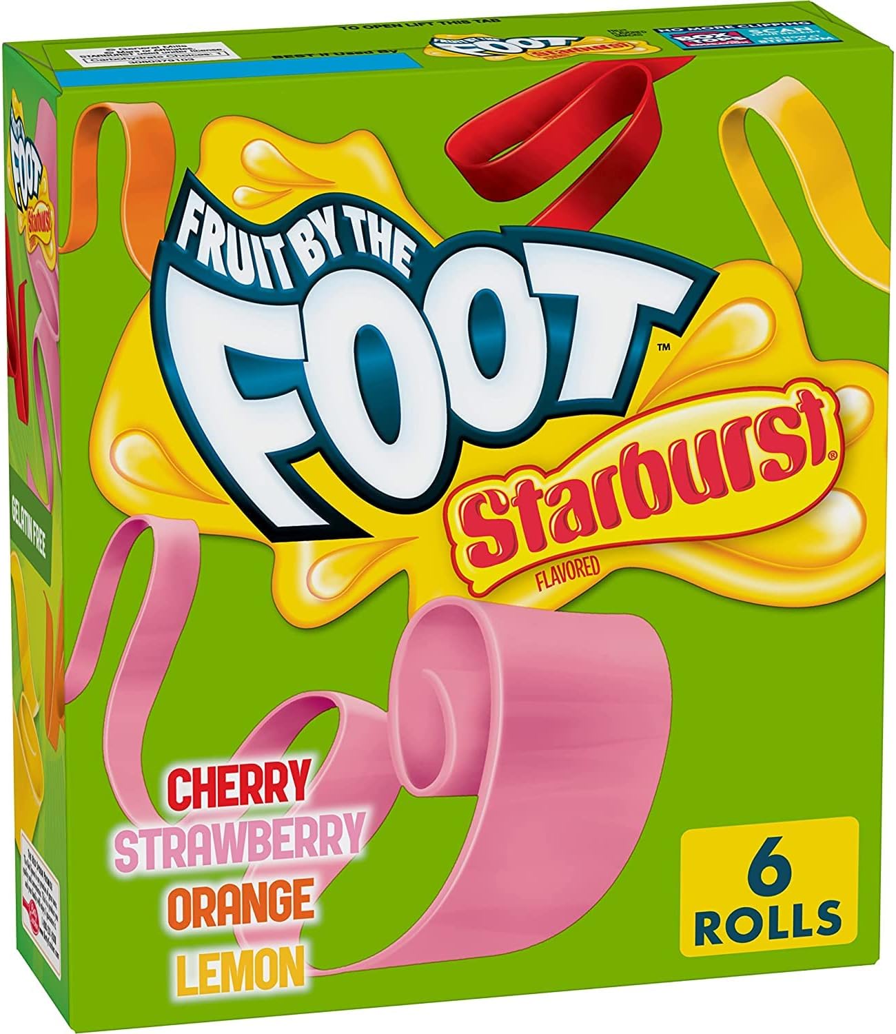 Fruit by the Foot Fruit Flavored - Starburst - Assorted Flavors - 6 ...