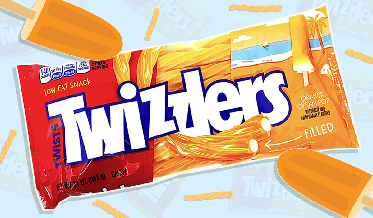 Twizzlers Orange Cream Pop Filled Twists 311g 11oz - American Food Store