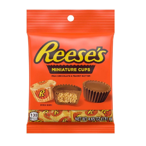 Reese's Miniature Peanut Butter Cups - 4.65oz (131g) - American Food Store