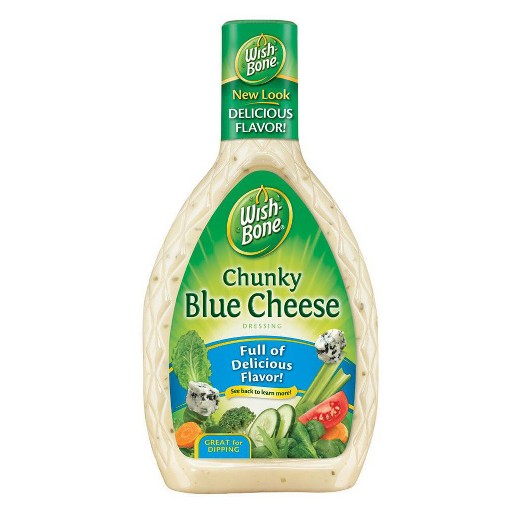 Wish-Bone Chunky Blue Cheese Salad Dressing 15fl oz 444ml WishBone ...