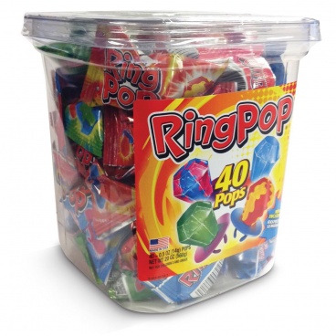 TOPPS ORIGINAL RING POP. Assorted flavors. Individually wrapped. (40 ...